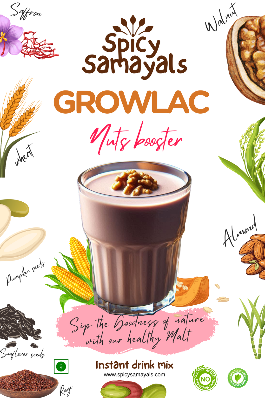 Growlac - Nuts Booster – Spicy Samayals